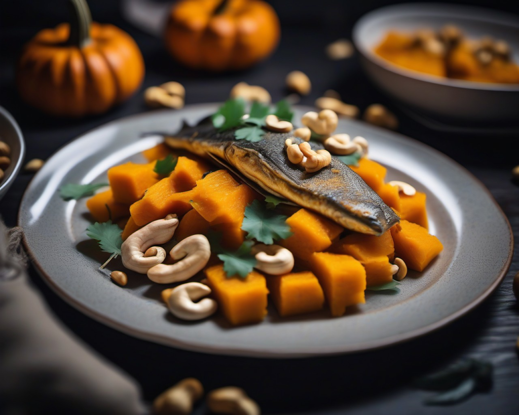 The Chef's Gourmet Fantasy: Catfish with Pumpkin and Cashew Flavors - Cuisine Generation