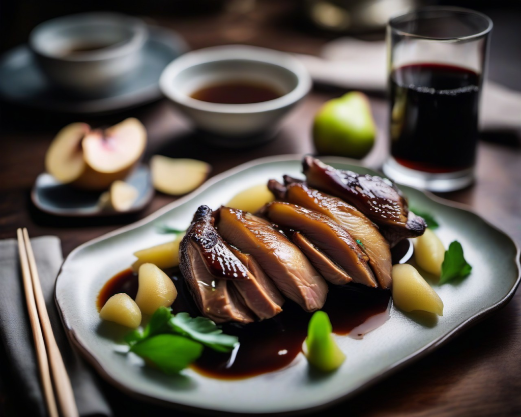 Duck Scoring with Pears and Ginger Soy Sauce - Cuisine Generation