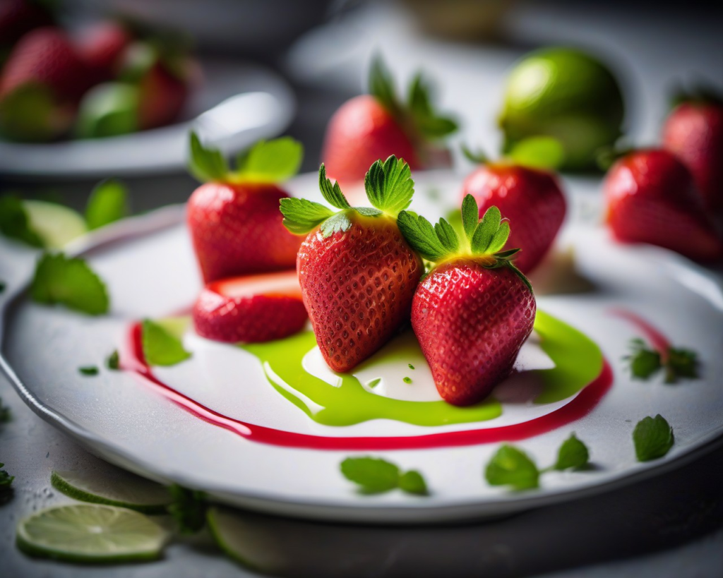 Spring Velvet: Strawberry and Lime Bavarois - Cuisine Generation