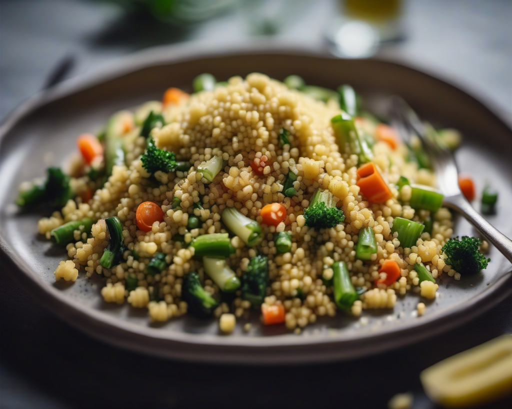 Vegetarian Couscous with Spring Vegetables - Cuisine Generation