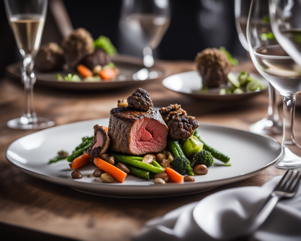 Filet Mignon with Morels and Spring Vegetables - Cuisine Generation